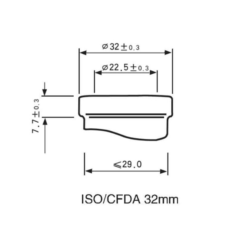 ISO 32mm Glass Infusion Bottles | Crimp Neck | Pharma | Moulded